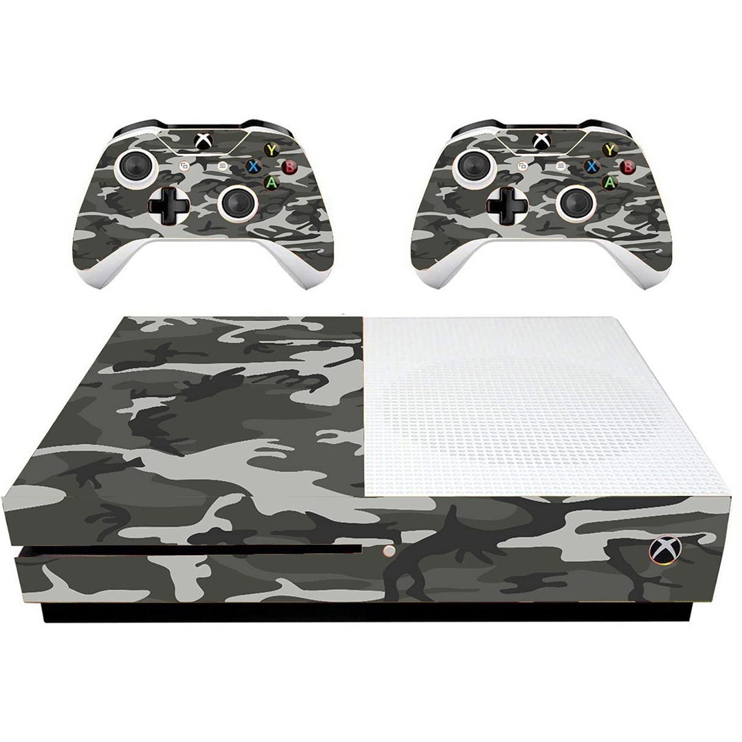 Arctic Camouflage Skin for Xbox One S Console and Controllers Camo Wrap ...