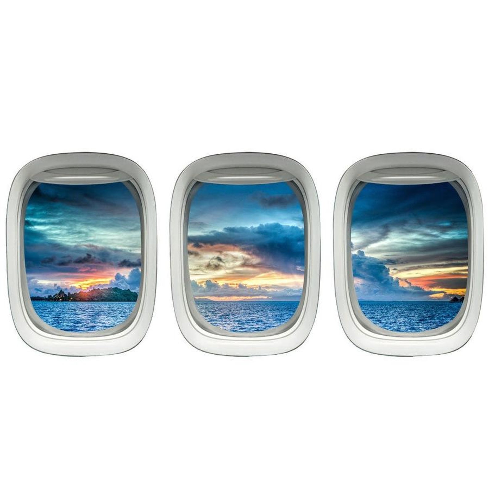 Aircraft Windows Aviation Wall Decor Plane Window Clings - Etsy