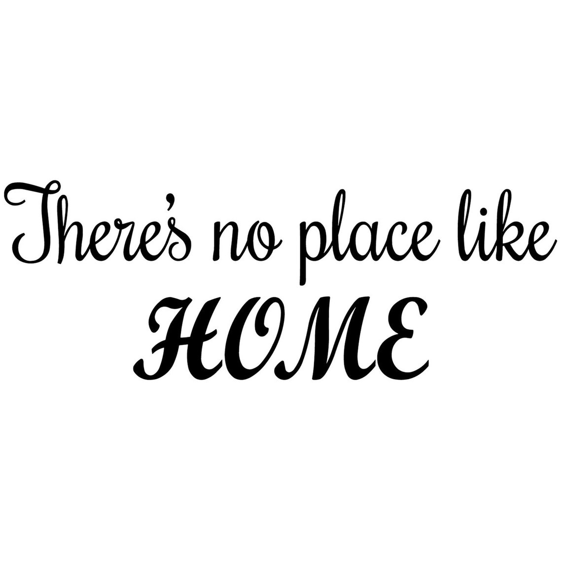 VWAQ There's No Place Like Home Entryway Quotes Wall Decal - Etsy