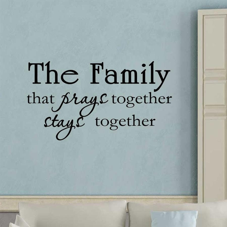 The Family That Prays Together Stays Together Christian Religious Vinyl ...