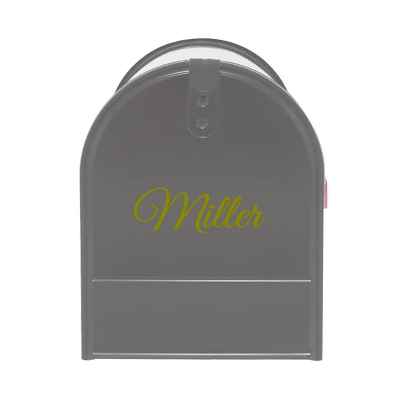 Custom Mailbox Front Decal - Address Name or Numbers Mailbox Door ...