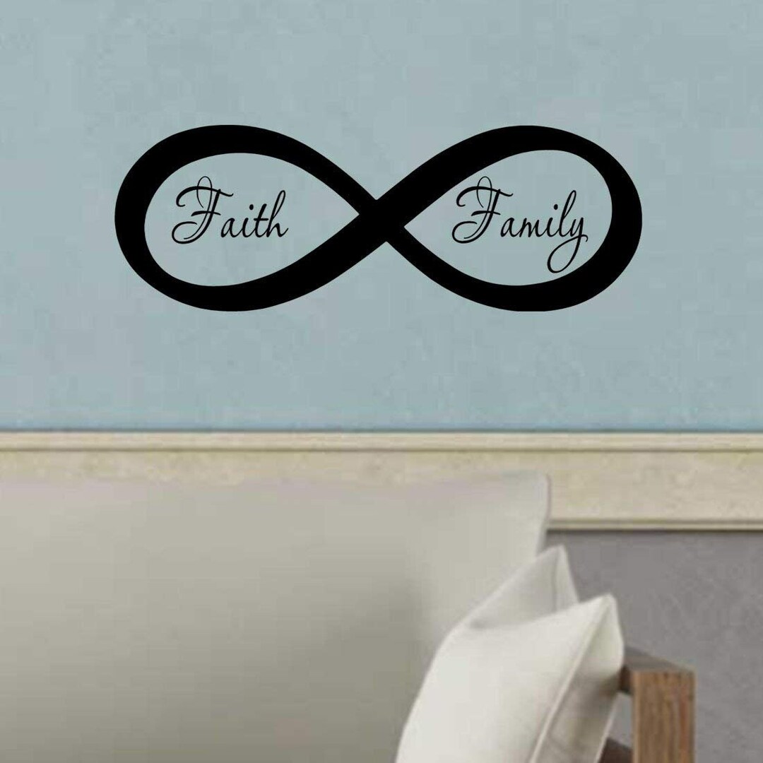 Infinite Faith Family Wall Decor Family Room Wall Sticker Decal Loving ...