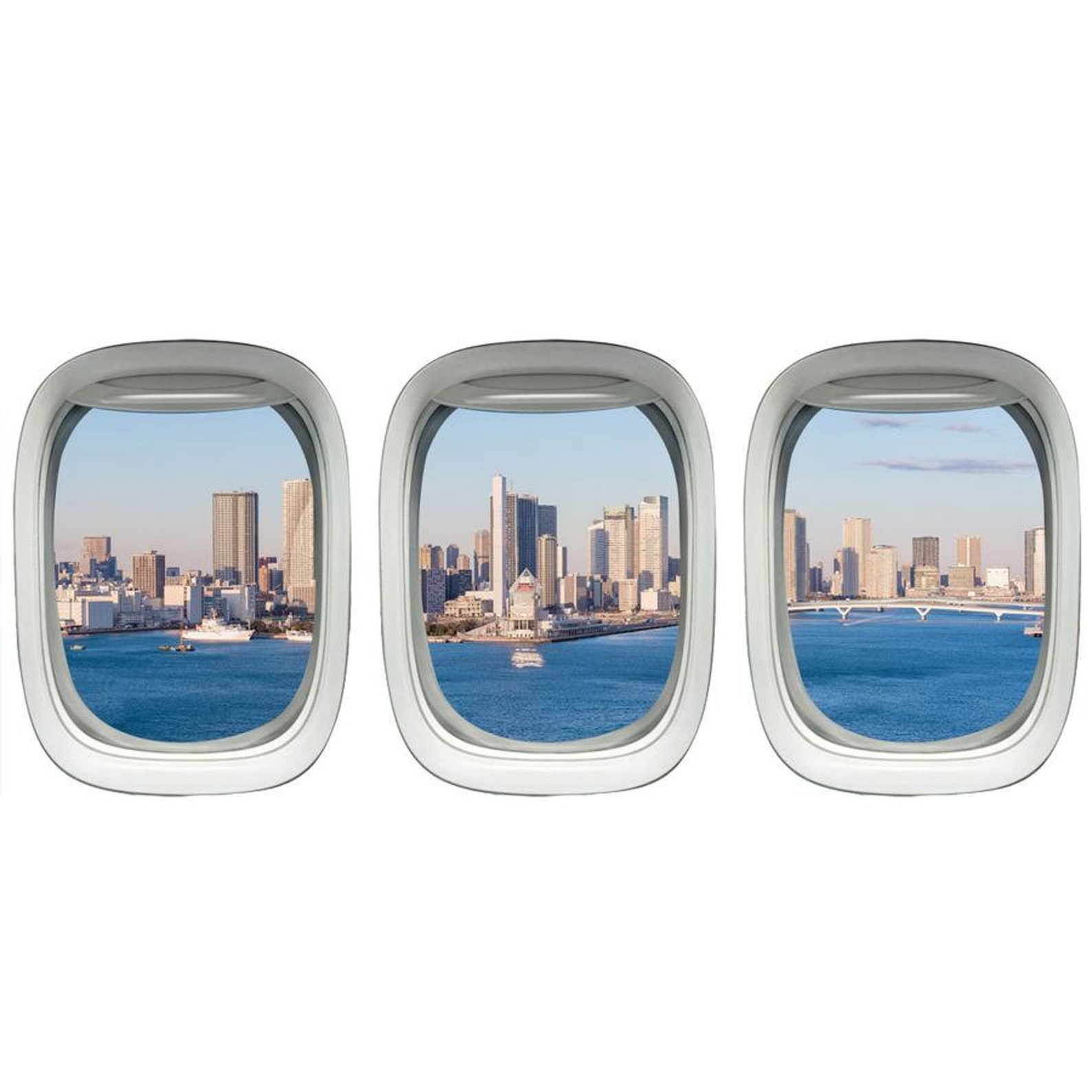 Aircraft Art, Aviation Wall Decal - Airplane Window Clings, Plane ...