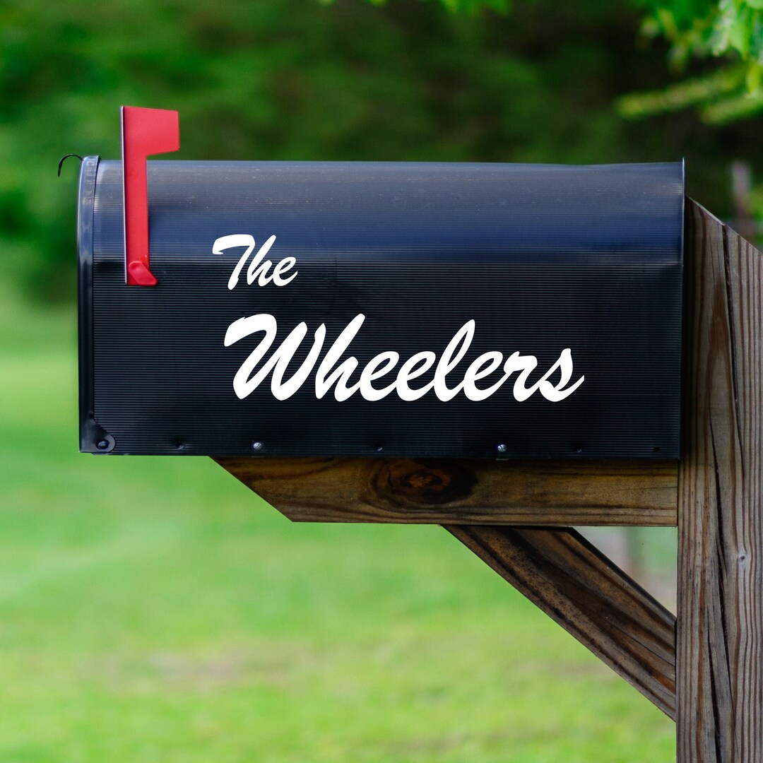 Mailbox Numbers Large House Numbers Address Mailbox Custom Name Decal ...