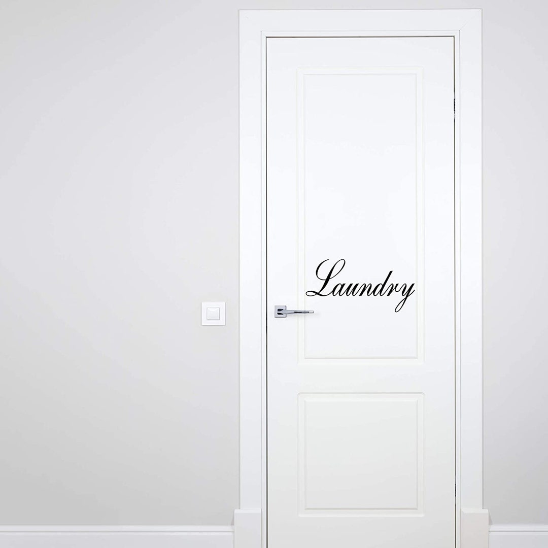 Laundry Door Decal Vinyl Sticker Laundry Room Decor Home Decorations ...