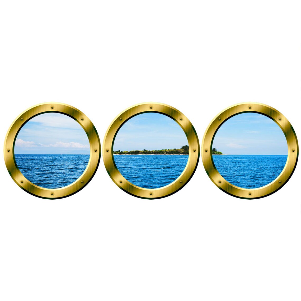 Porthole Window Decals Ocean Scenery Submarine Window - Etsy