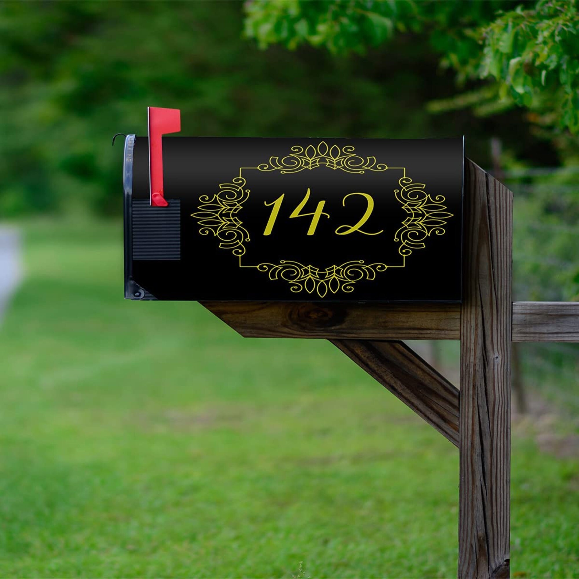 Custom Address Mailbox Magnet Personalized Floral Mailbox - Etsy