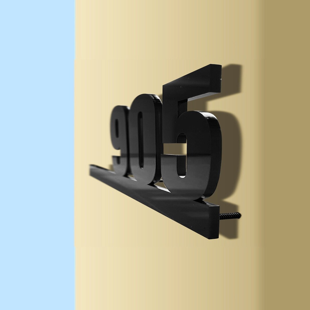 Custom Number Sign Acrylic Address Plaque Modern House Numbers VWAQ ...