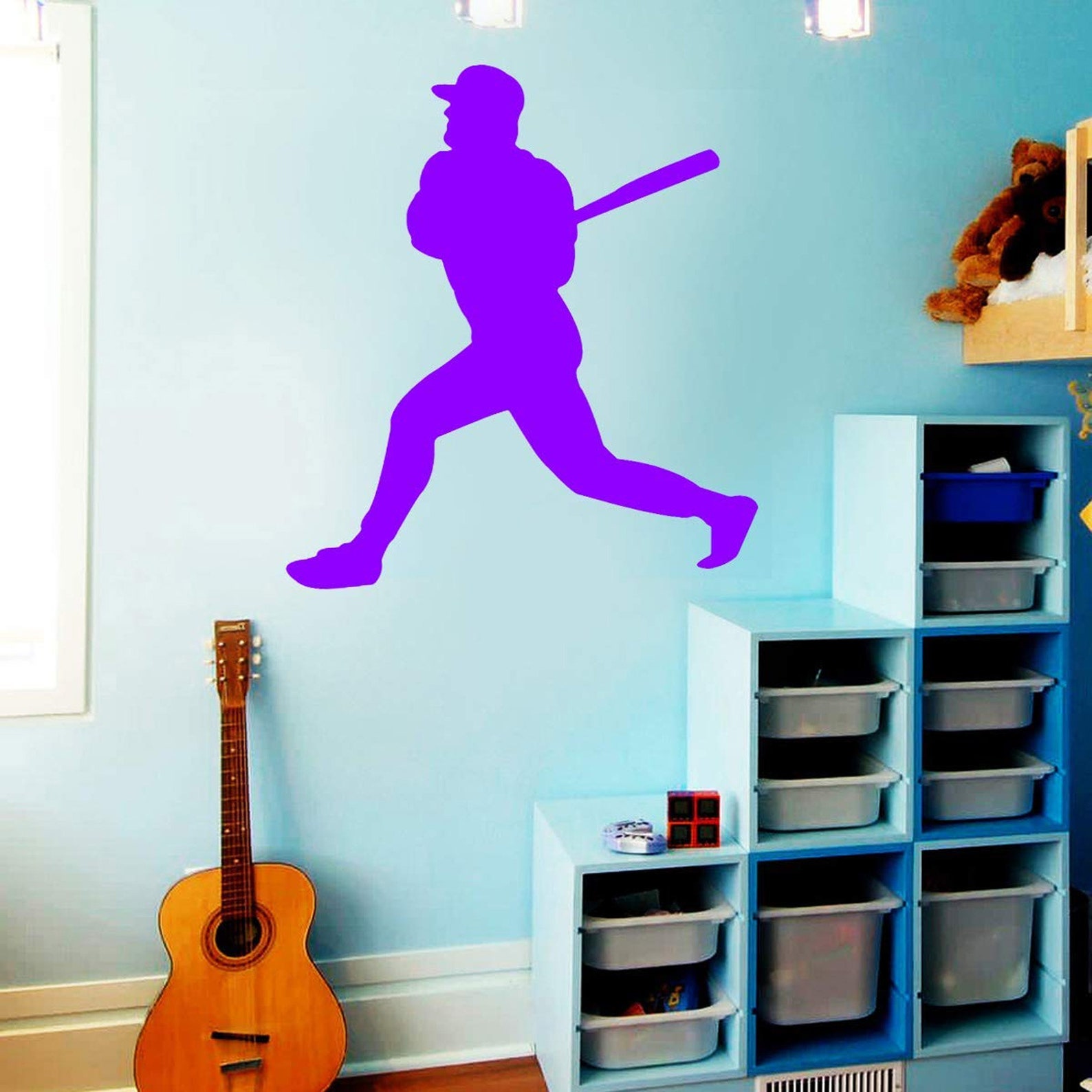 Baseball Wall Decals for Boys Room Sports Vinyl Stickers - Etsy