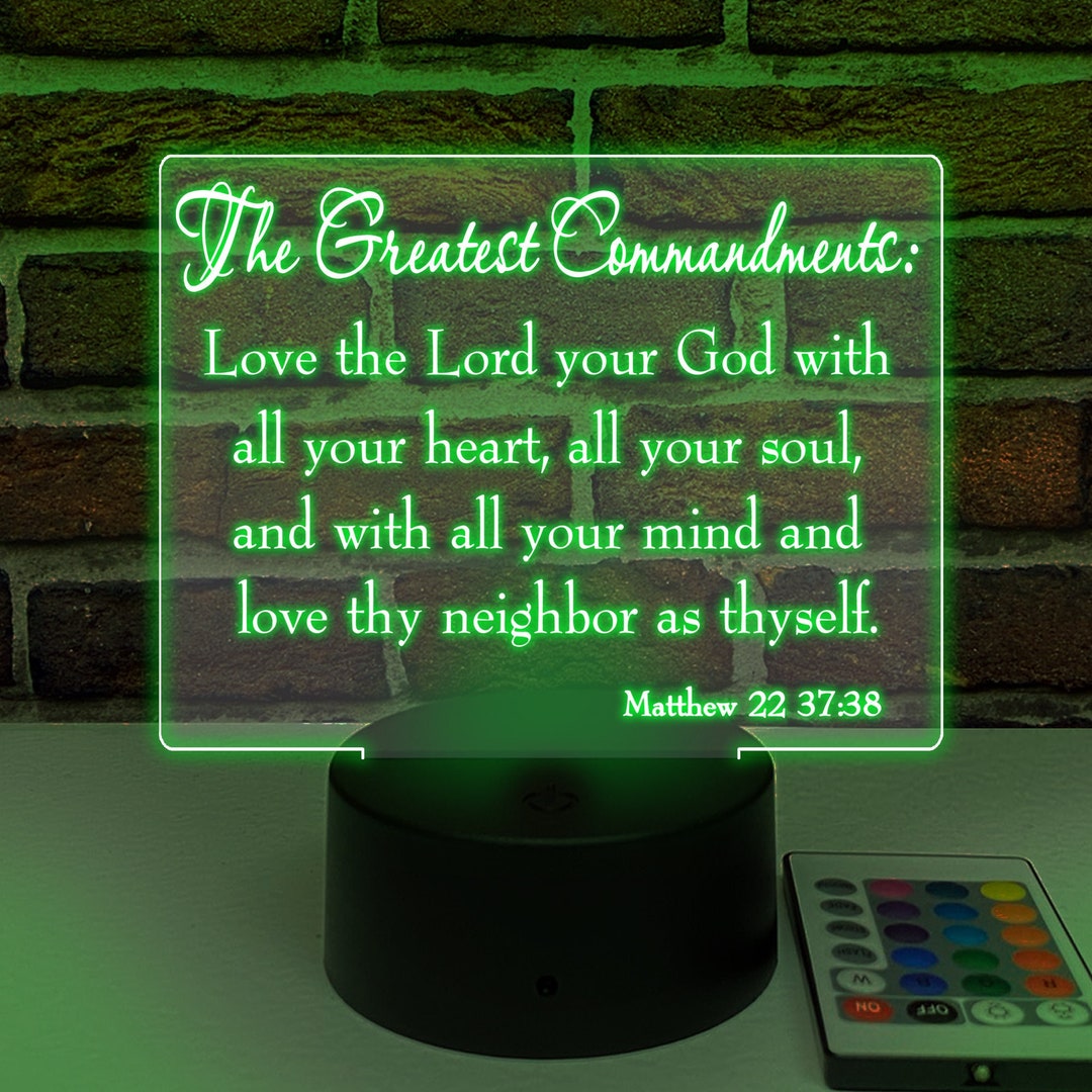 Christian Bible Verse Led Light Baptism Gift Study Boy-adult - VWAQ ...