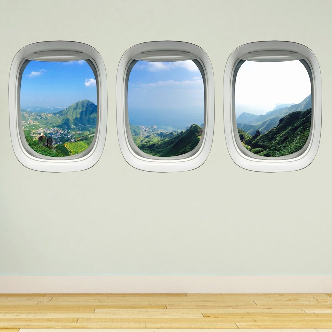 VWAQ Tropical Window Decals | Nature Vinyl Wall Art Mural Decor ...