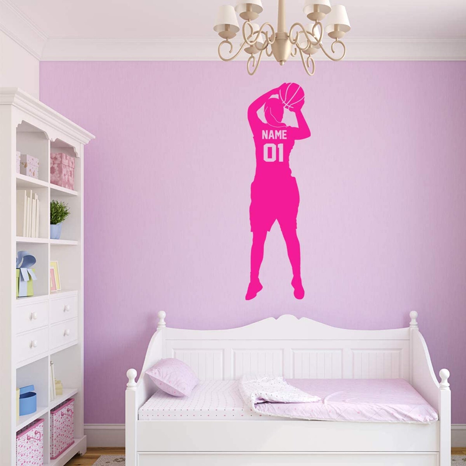 Custom Basketball Girl Wall Decal Personalized Name Girls - Etsy