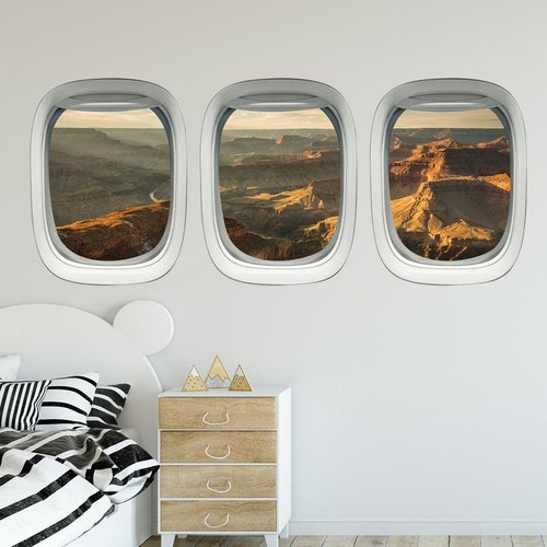 Airplane Window Decal Aviation Wall Decor Aircraft Wall - Etsy