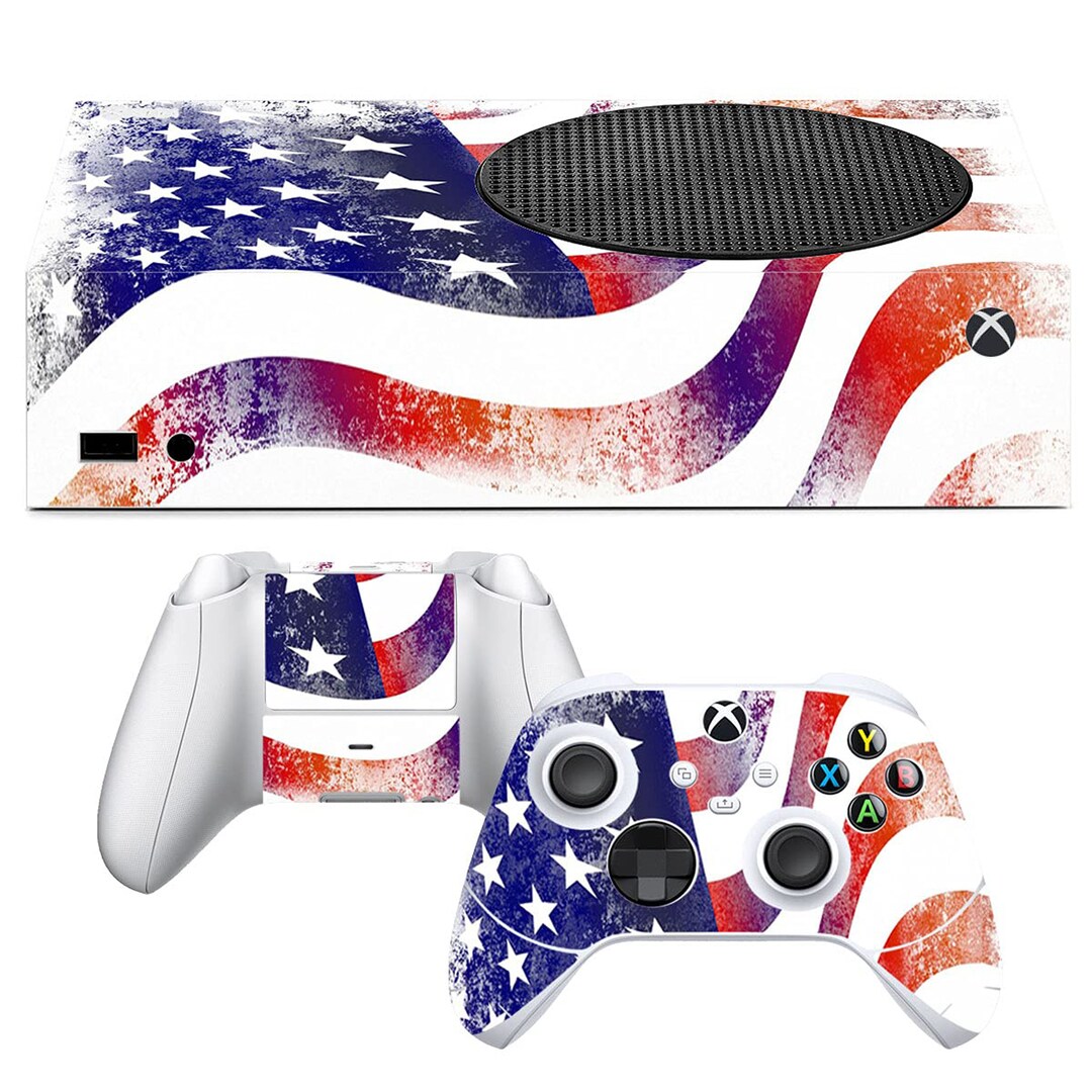 American Flag Skin for Xbox Series S Console and Controllers - Vinyl ...