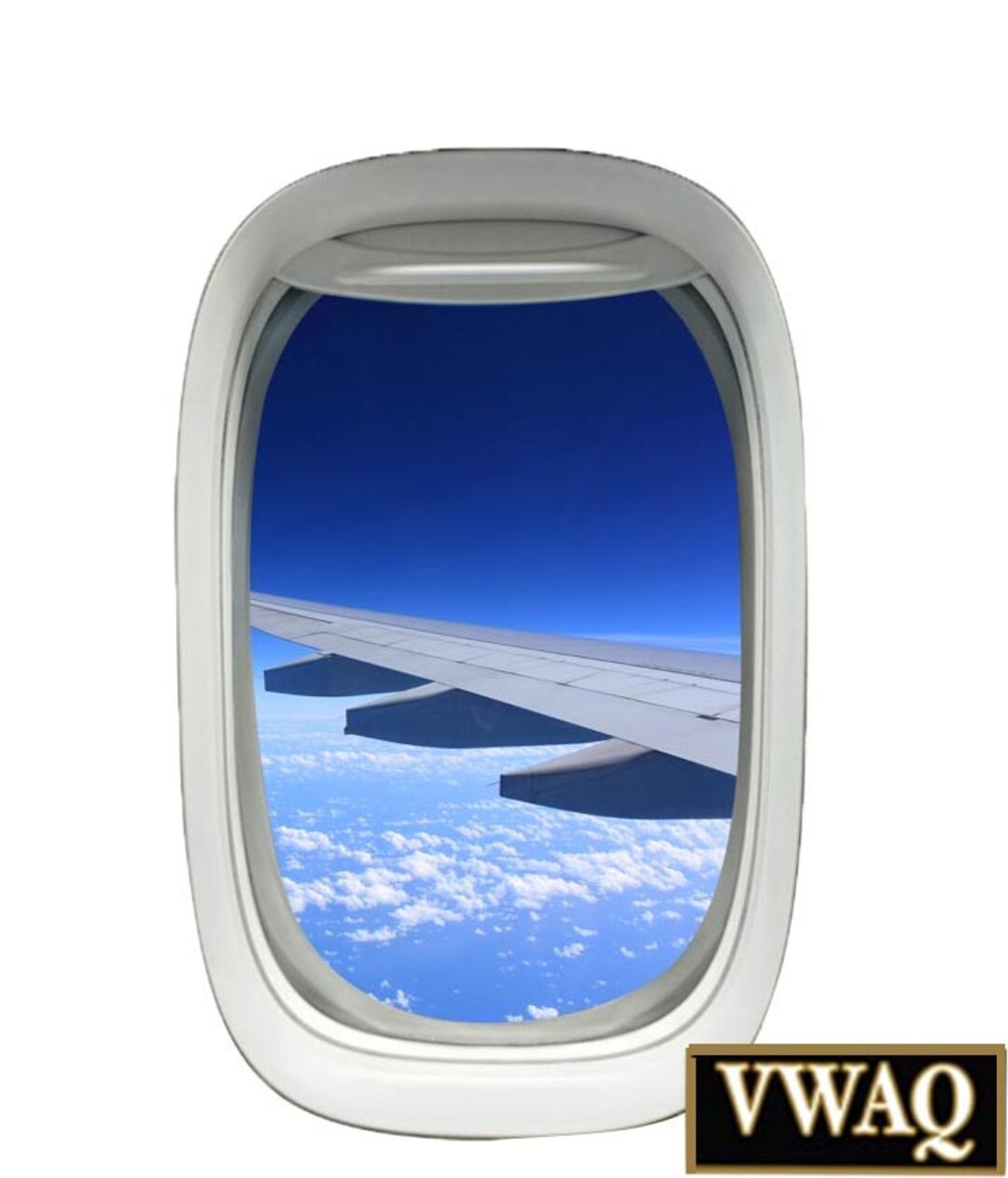 Airplane Window Decal Wing View Sky Clouds Mural Peel and Stick ...