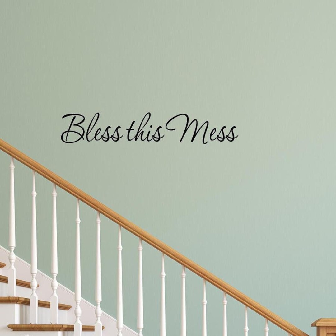 Bless This Mess Wall Decal Playroom Wall Art - Kids Room Decor ...