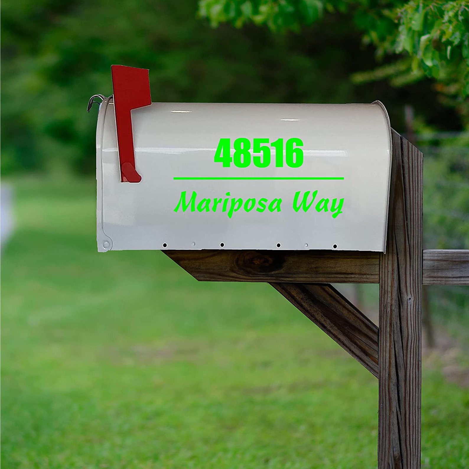 Mailbox Numbers Street Address Vinyl Decal Set of Personalized - Etsy