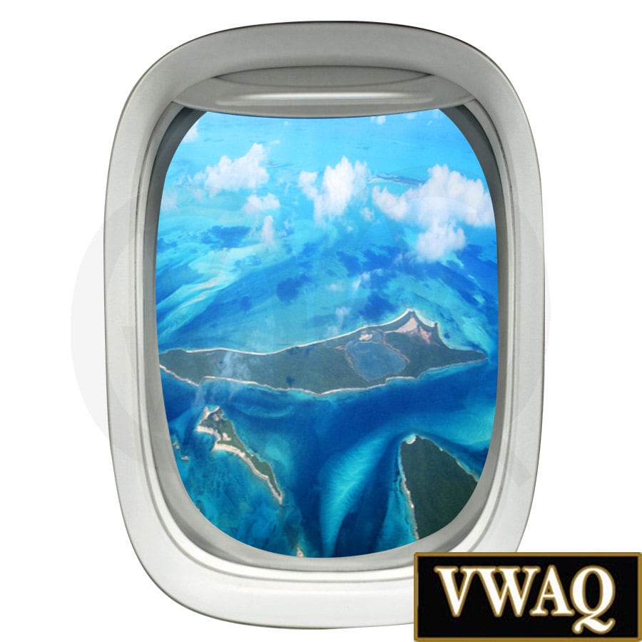 Mountain Side Beach Airplane Window Decal Airplane 3D Window - Etsy