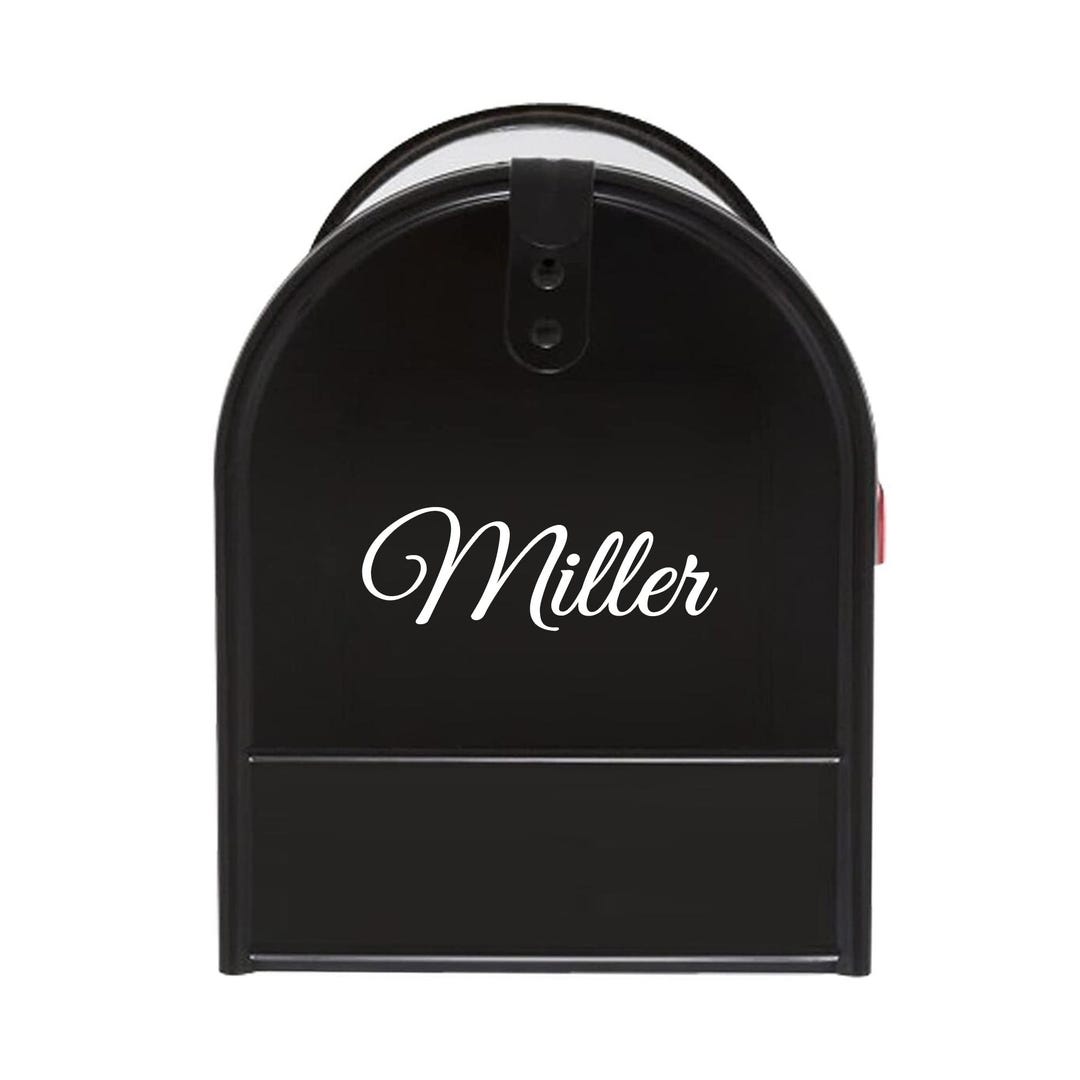 Custom Mailbox Front Decal - Address Name or Numbers Mailbox Door ...