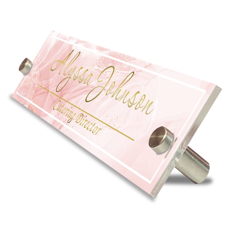 Aesthetic Decor Acrylic Sign Office Door Name Plate for Desk or Wall ...