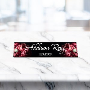 Office Door Name Plate, Acrylic Sign, Aesthetic Decor for Desk or Wall ...