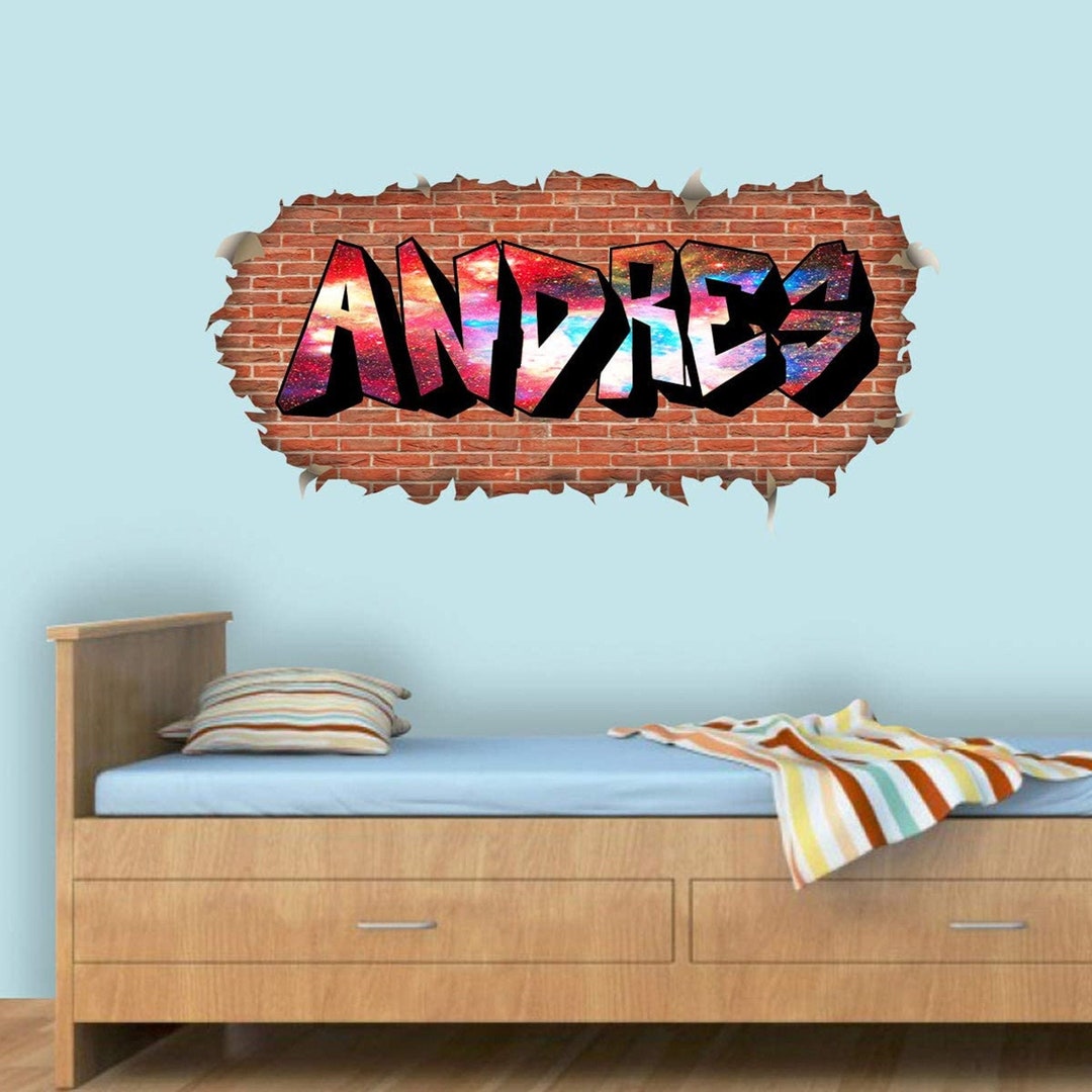 Custom Graffiti Wall Decals Name - Graffiti Name Wall Art Decal ...