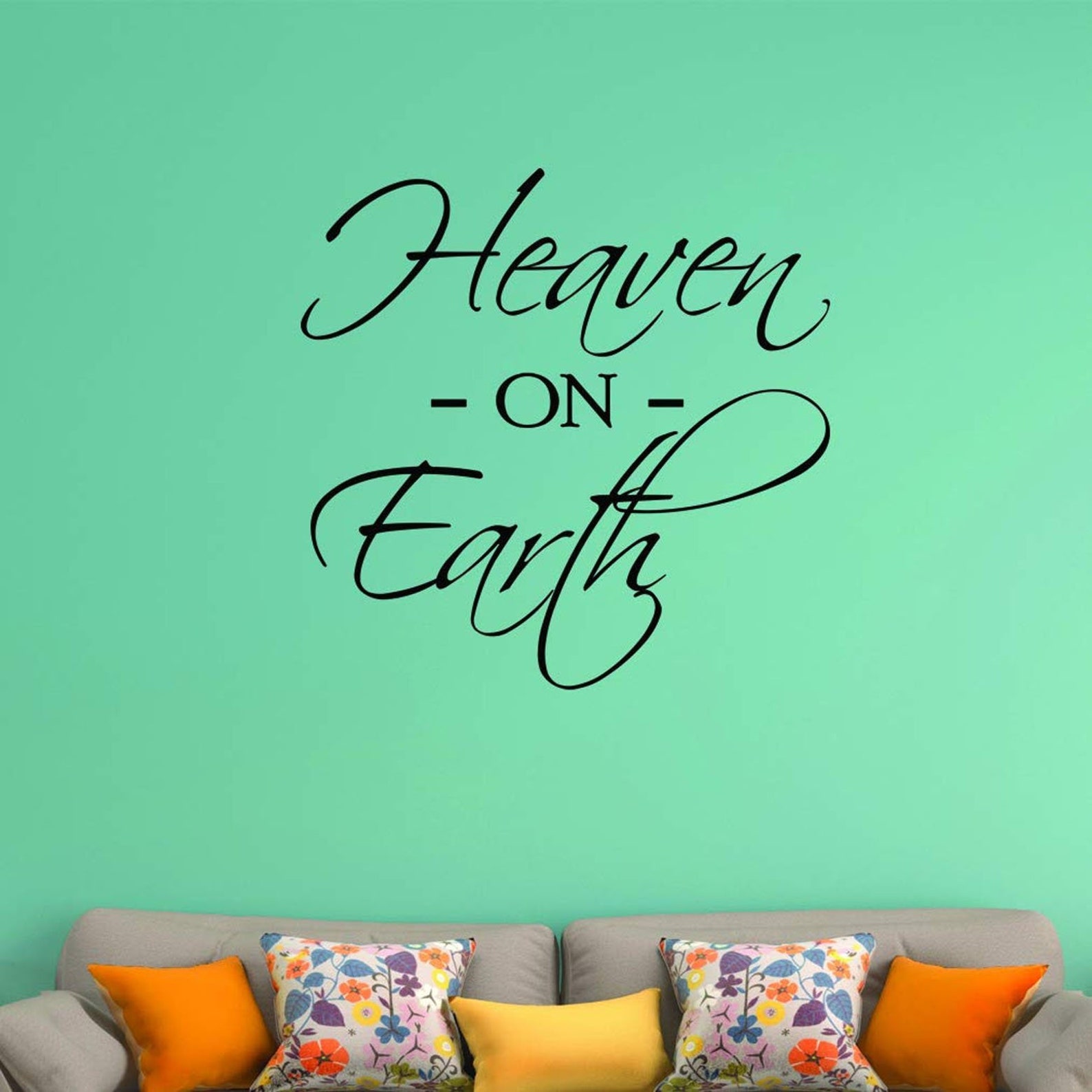 VWAQ Heaven on Earth Wall Decal Heaven Quotes Christian | Etsy