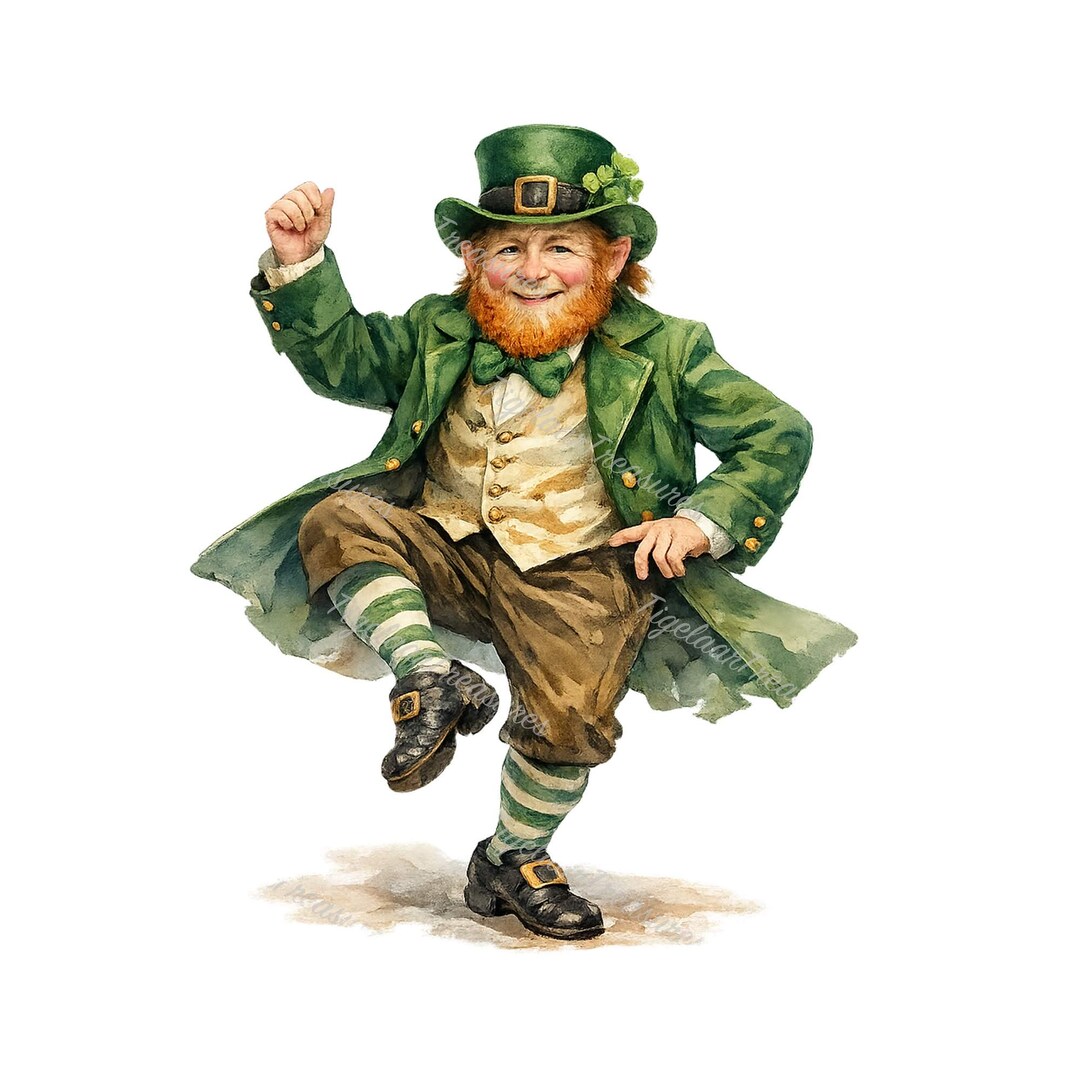 20 Leprechauns Clipart – Enchanting Watercolor Png Collection ...