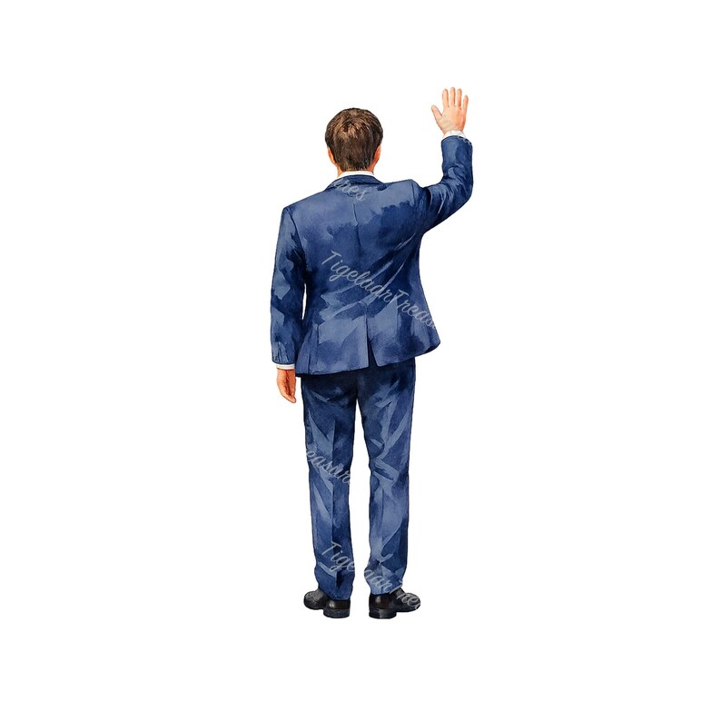 19 Groom and Groom's Back Clipart – Charming Watercolor Collection, PNG ...