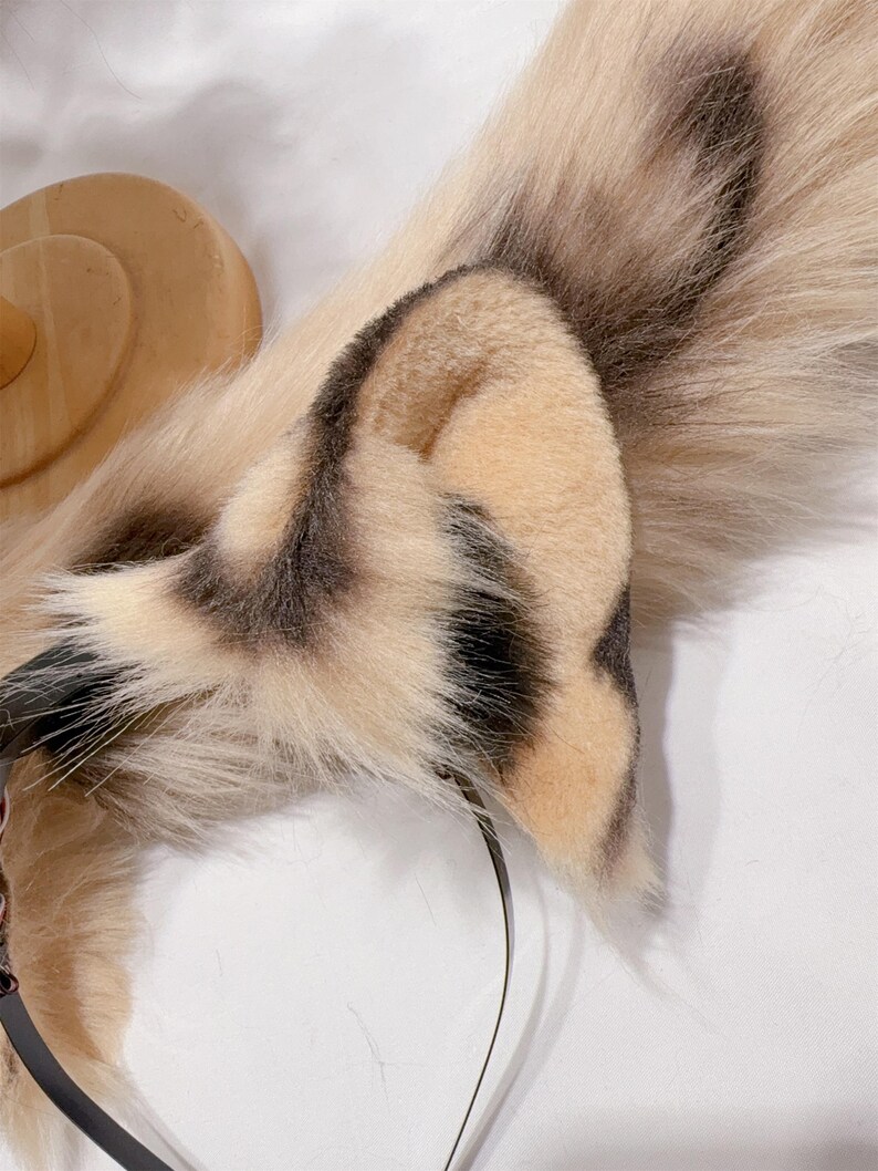 Jaguar Ears and Tail Set, Custom Color Available, Cosplay Jaguar ...