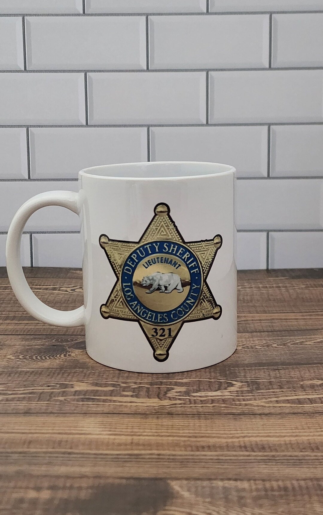 LASD Badge Mug - Etsy