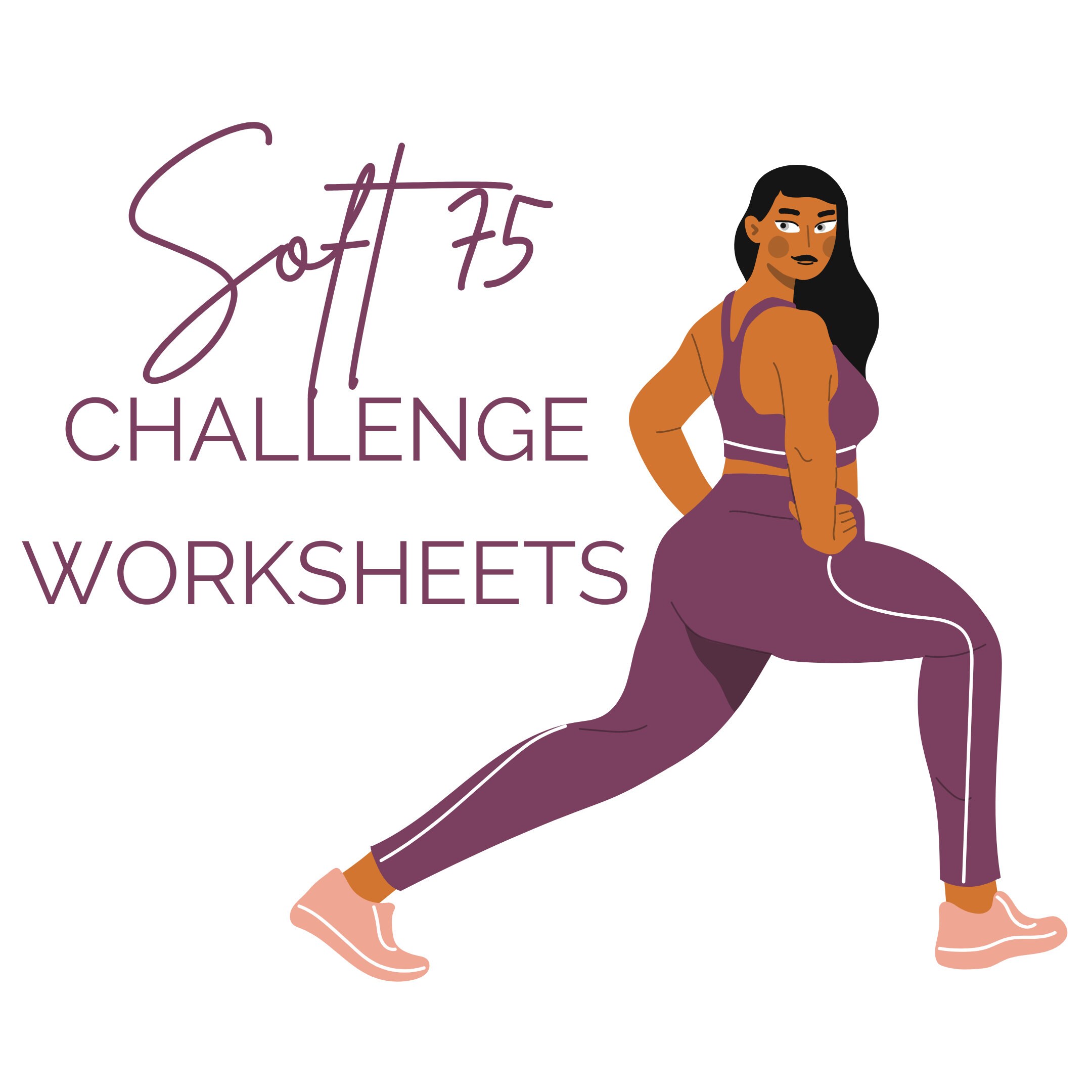 Soft 75 Challenge Worksheet Pages - Etsy