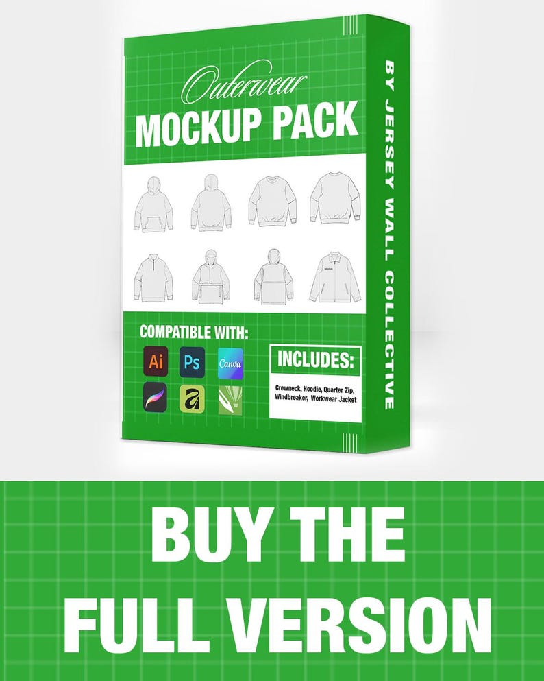 Windbreaker Mockup Template | Jacket Mockup | Photoshop Canva Digital ...