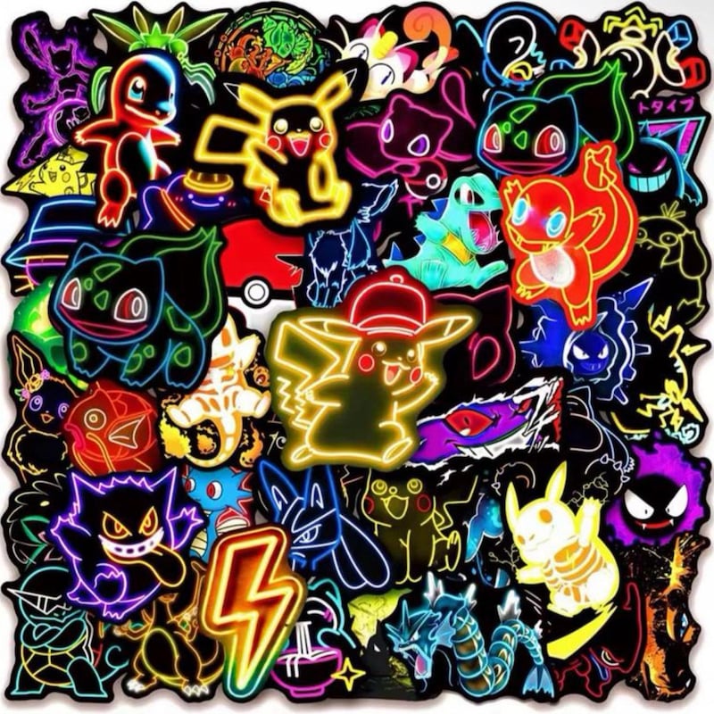Pokemons Sticker 100 - Etsy