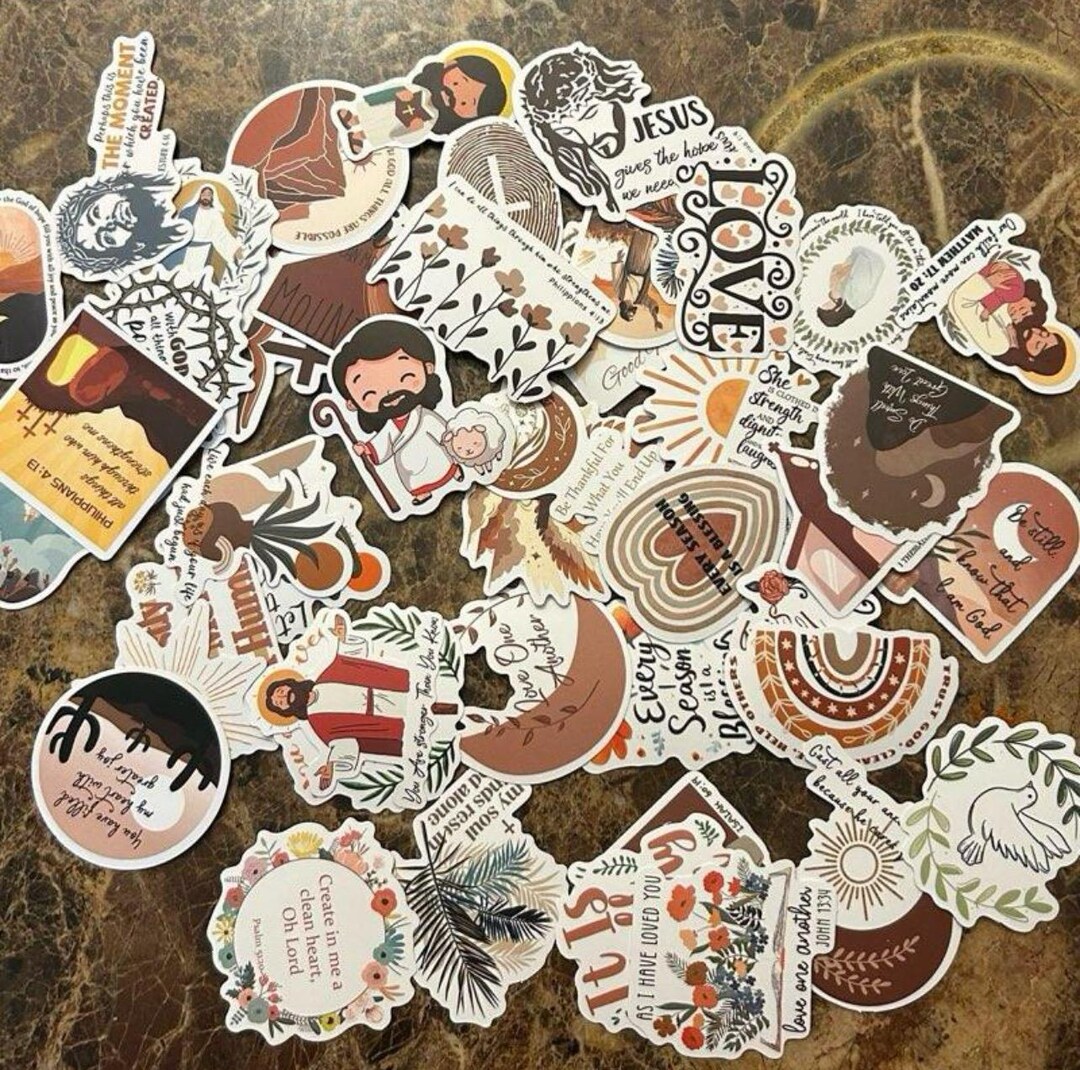 Jesus Religion Christian Stickers 50 Pieces - Etsy