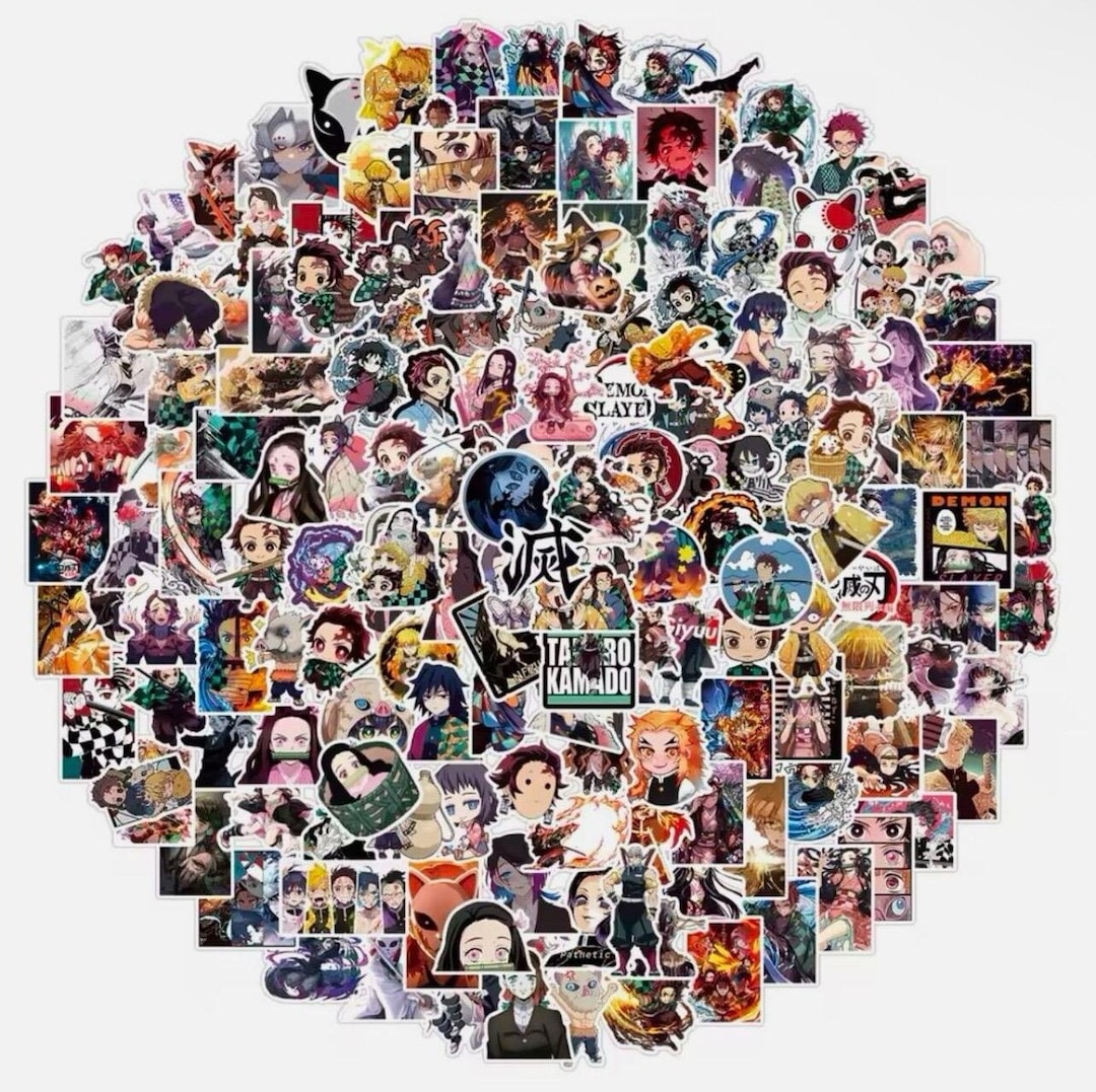 50pcs Anime Demon Slayer Stickers Pack for Skateboard/luggage/laptop ...