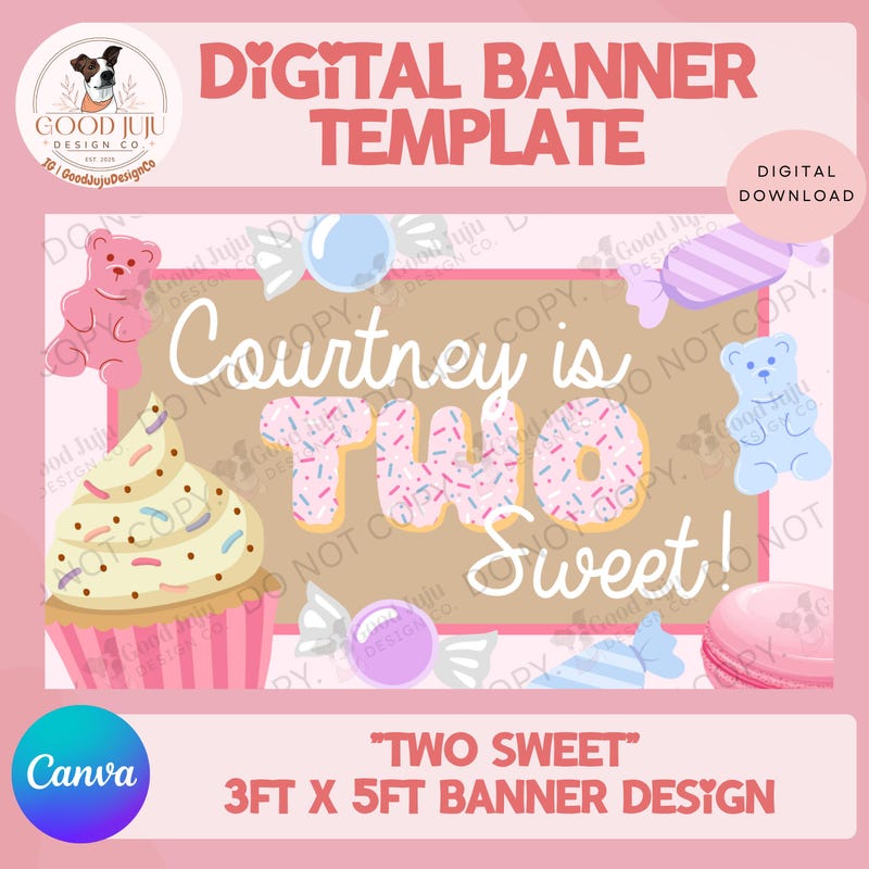 Two Sweet Banner - Etsy