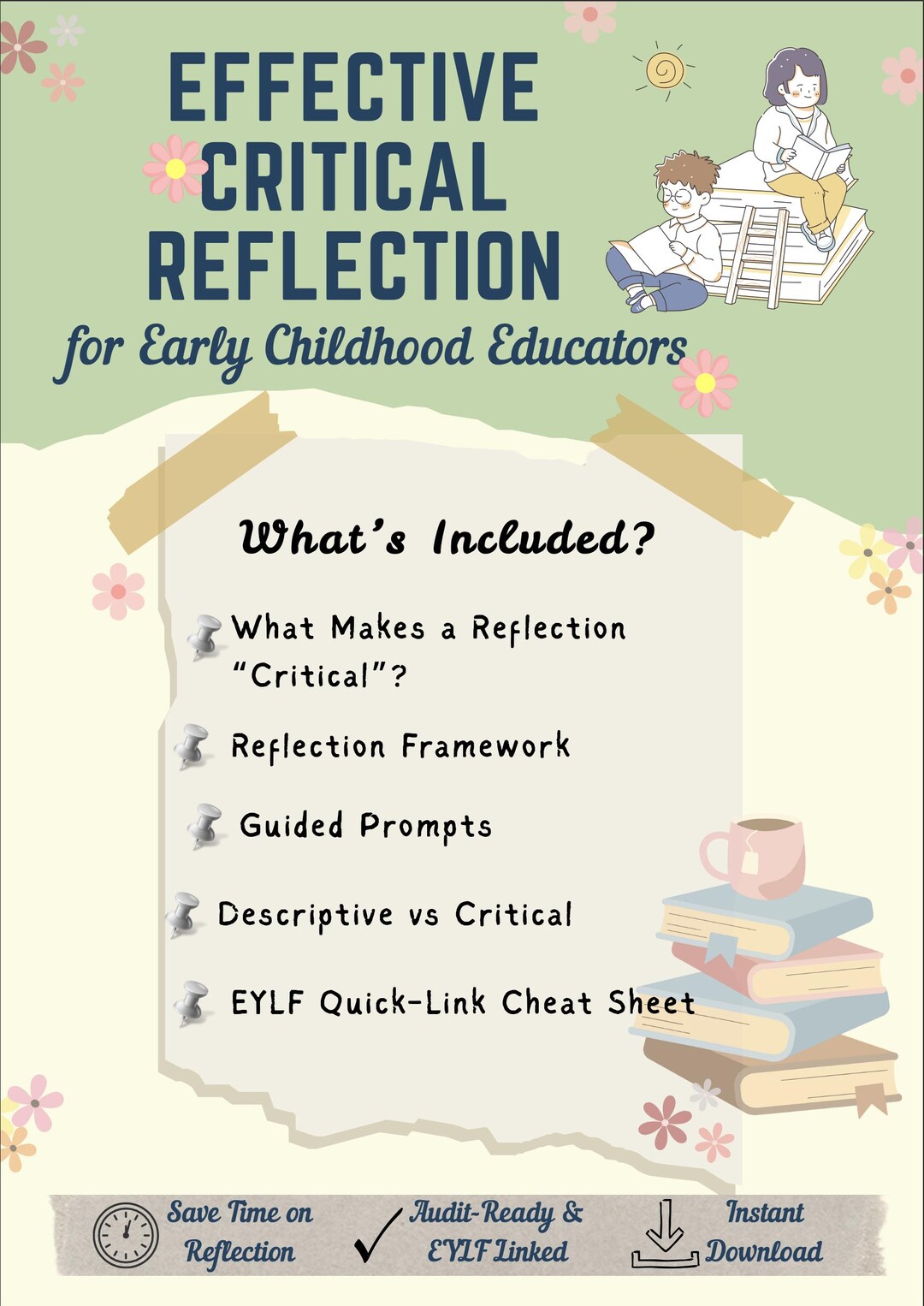 Early Childhood Critical Reflection Templates | EYLF & NQS Audit ...