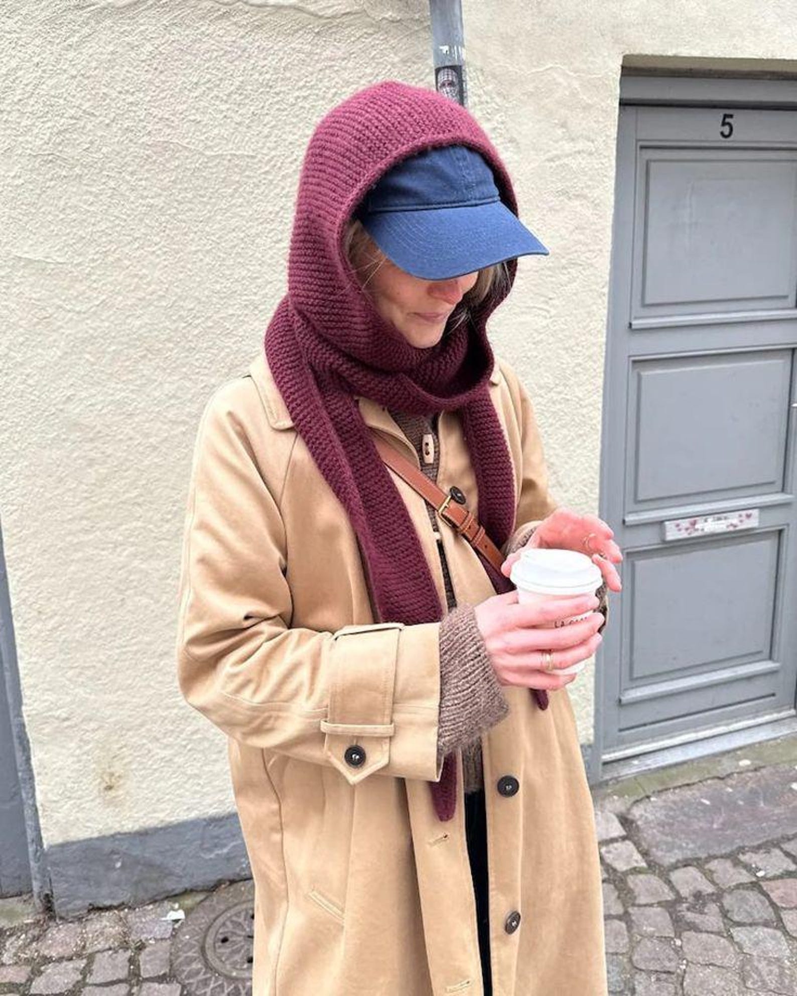 Sophie Hood Knitting Instructions DIY Hooded Scarf PDF Easy Garter ...