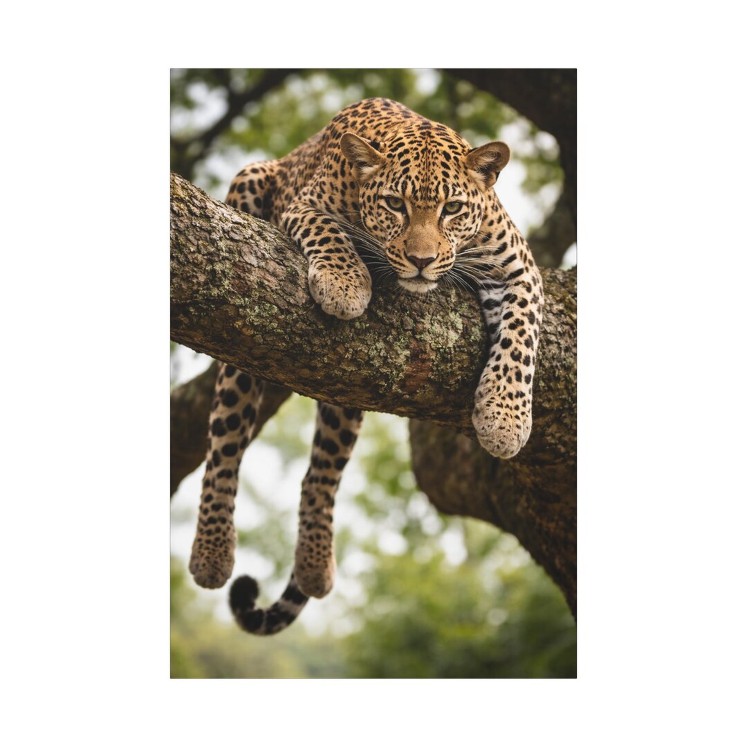 Leopard Resting Hunter - Etsy