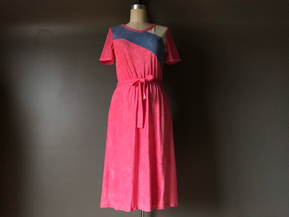 Vtg 70s Terry Cloth Dress | Etsy