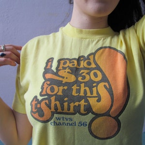 Vtg 70s 80s Detroit PBS Pledge T Shirt / WTVS / Channel 56 - Etsy