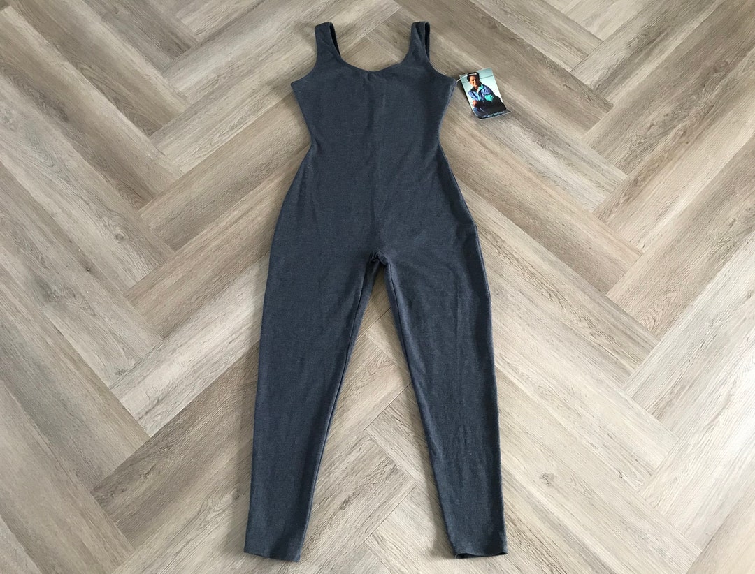 Vtg 80s Bodysuit / the Body Co. / Cotton Spandex Full Body Suit Catsuit ...