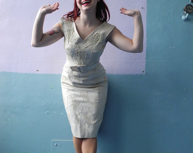 Vtg 40s 50s Wiggle Dress / Hourglass Bombshell / Mad Men / - Etsy