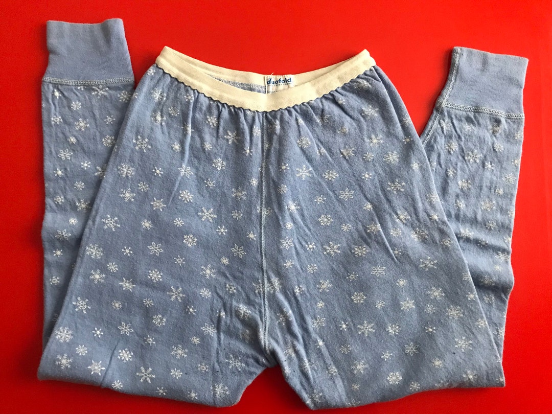Vtg 70s 80s Duofold Long John Thermal Pants / Snowflake Print - Etsy