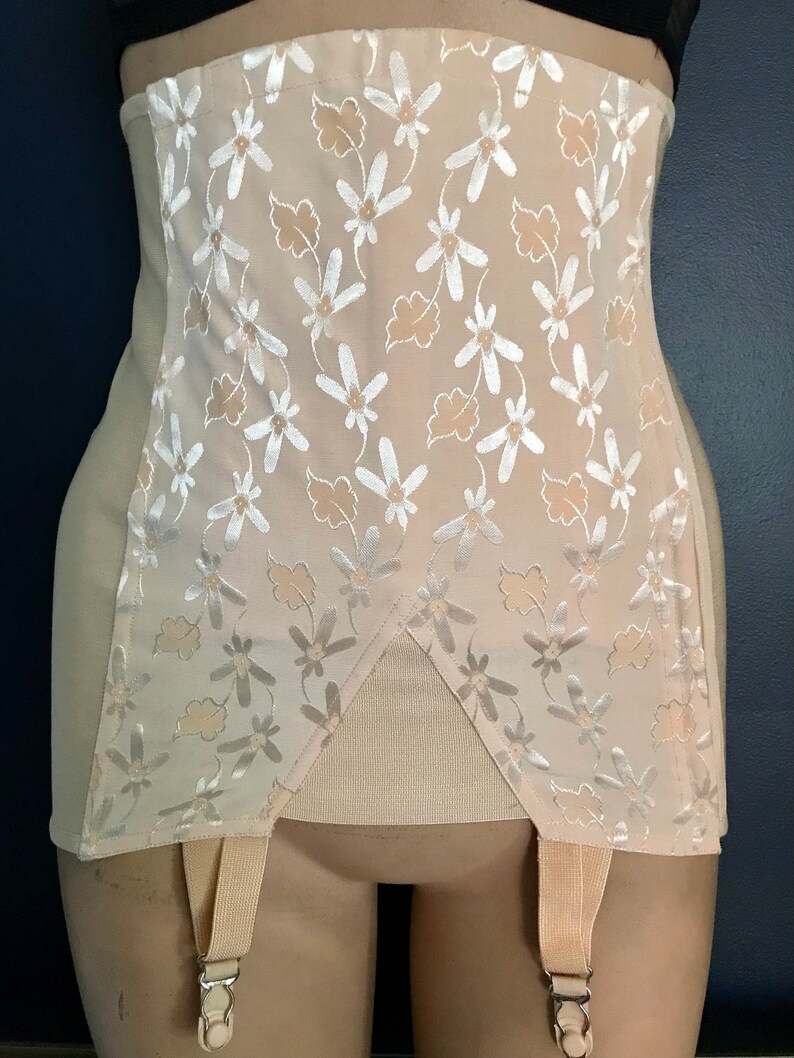 Vtg 40s Modart Form Fit Girdle With Garters Size 26 Hip Etsy