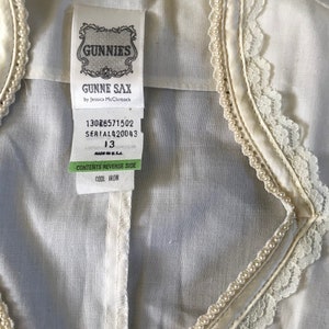 Vtg 70s Gunnies Gunne Sax Victorian Style Blouse / Lace and Pearl ...