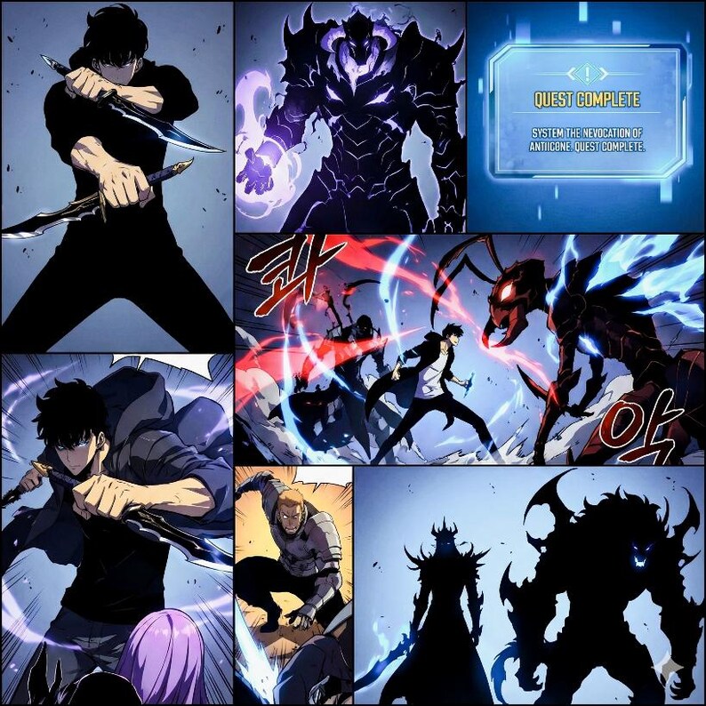 Solo Leveling Manga Complete, Chapter 1-200 Collection, English PDF ...