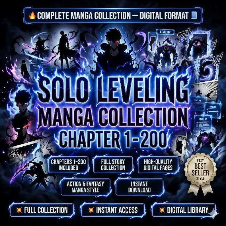 Solo Leveling Manga Complete, Chapter 1-200 Collection, English PDF ...