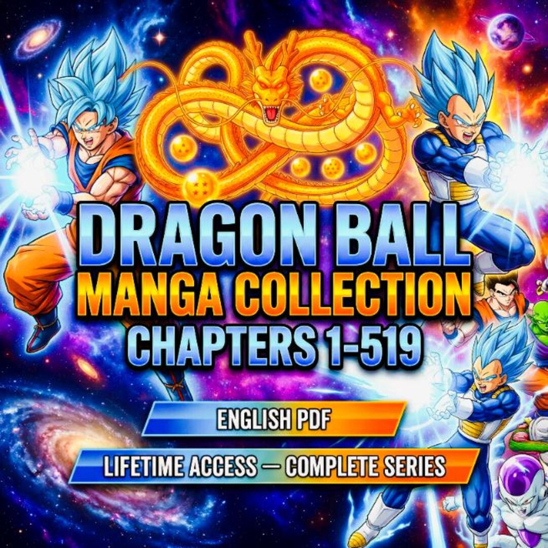 Dragon Ball Manga Complete, Chapters 1-519, English PDF, Akira Toriyama ...
